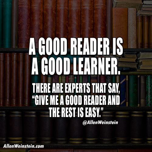 Motivational Monday - A Good Reader Is A Good Learner